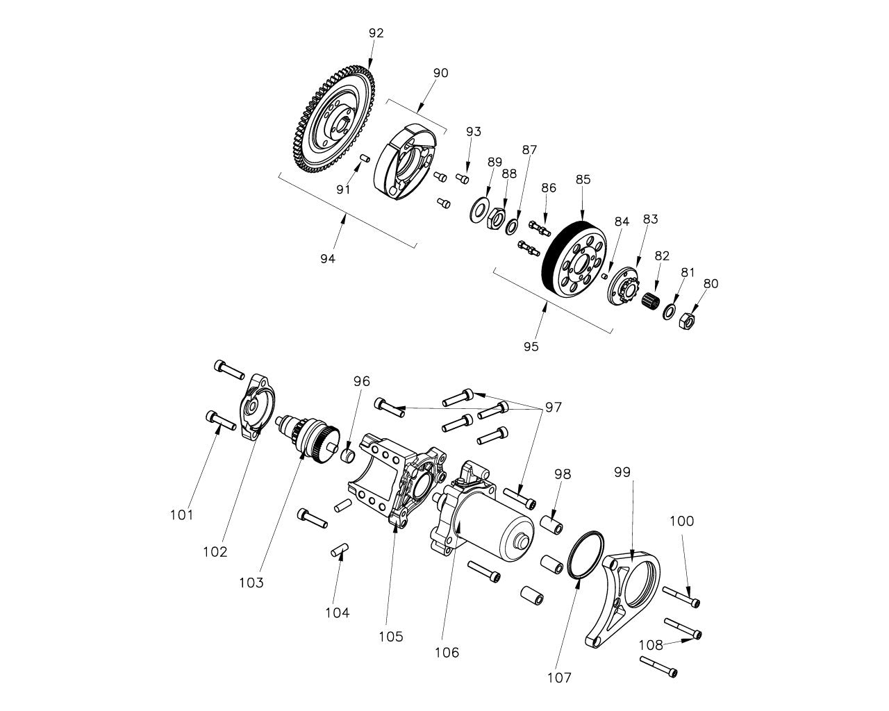 VLR 100 - Clutch & Starter Group – Top Kart USA