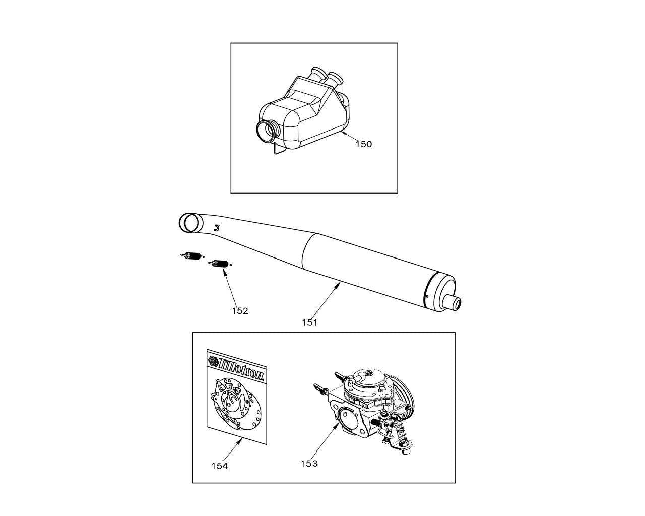 VLR 100 - Exhaust & Airbox Group – Top Kart USA